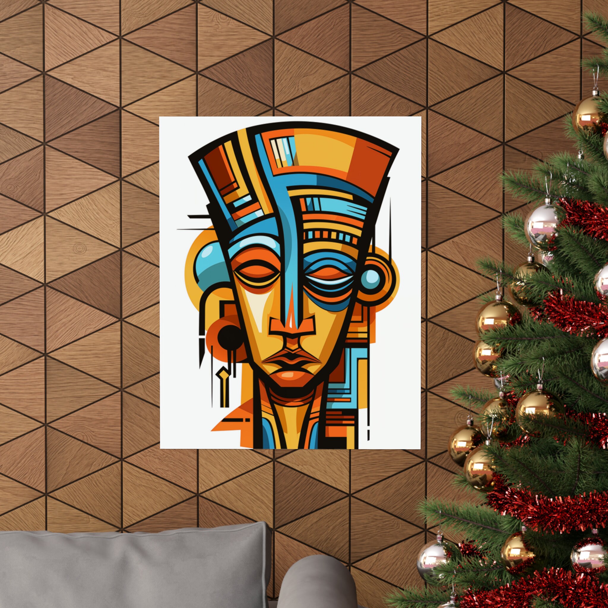 African Wall Art Vertical Matte Poster Living Room Bedroom Wall Art ...