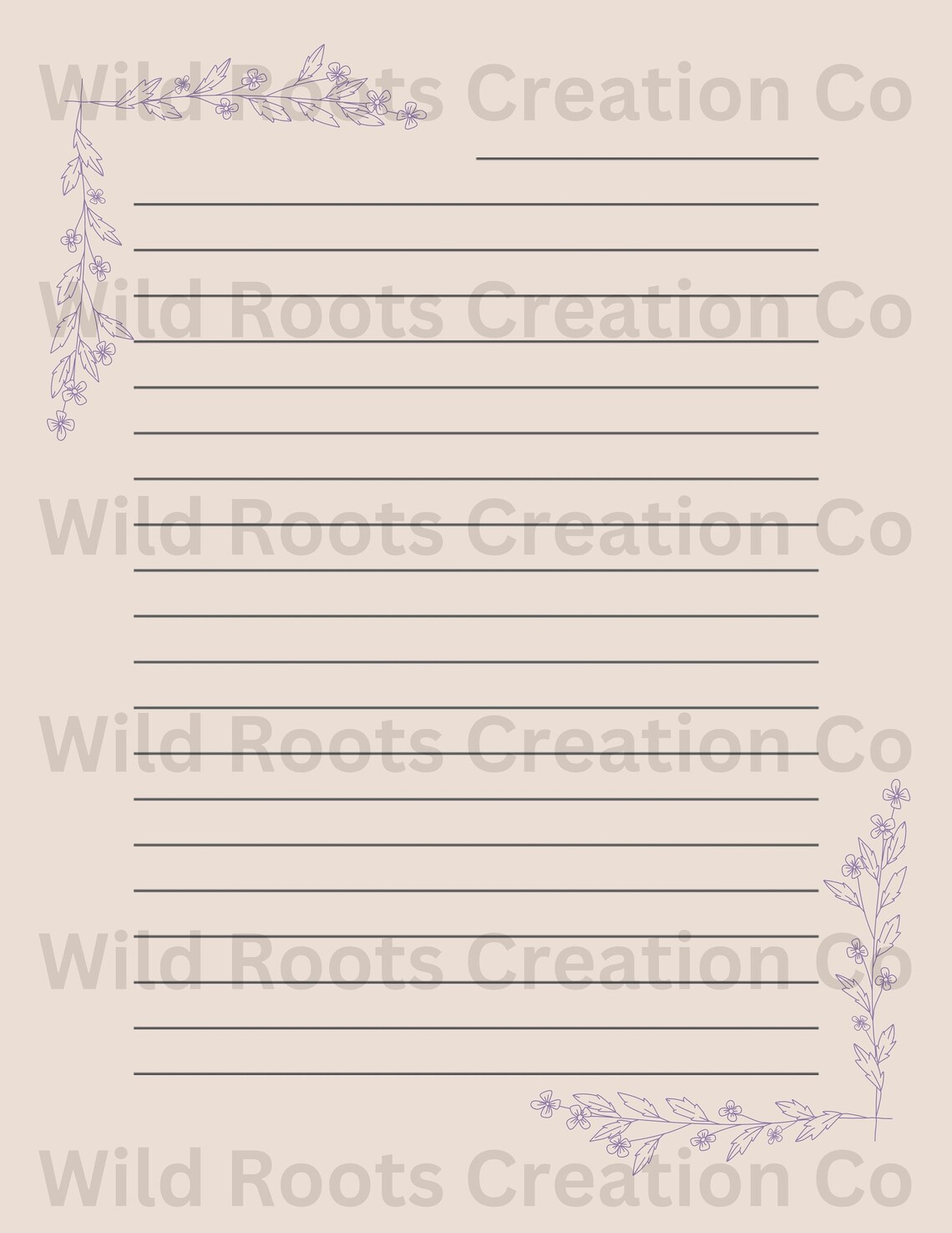 Digital Wildflower Planner Title Pages - Monthly and Daily Planner ...