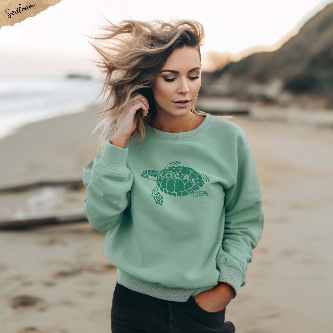 Sea Turtle Sweater Save the Turtles Coconut Girl Beachy Clothes, Ocean ...