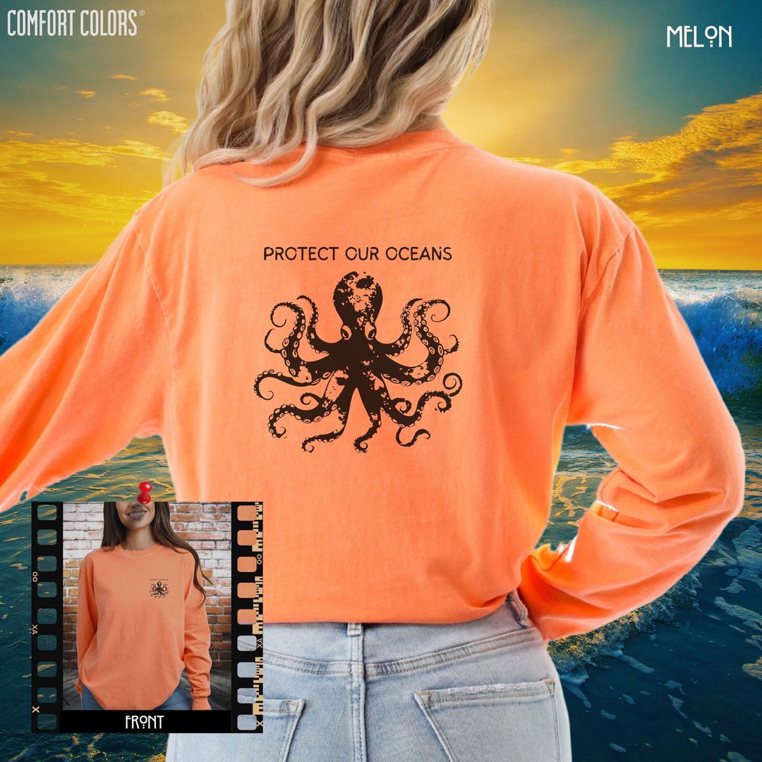 Marine Life Shirt Eco-friendly Ocean Lover Gift Octopus Tee Beach Trip ...