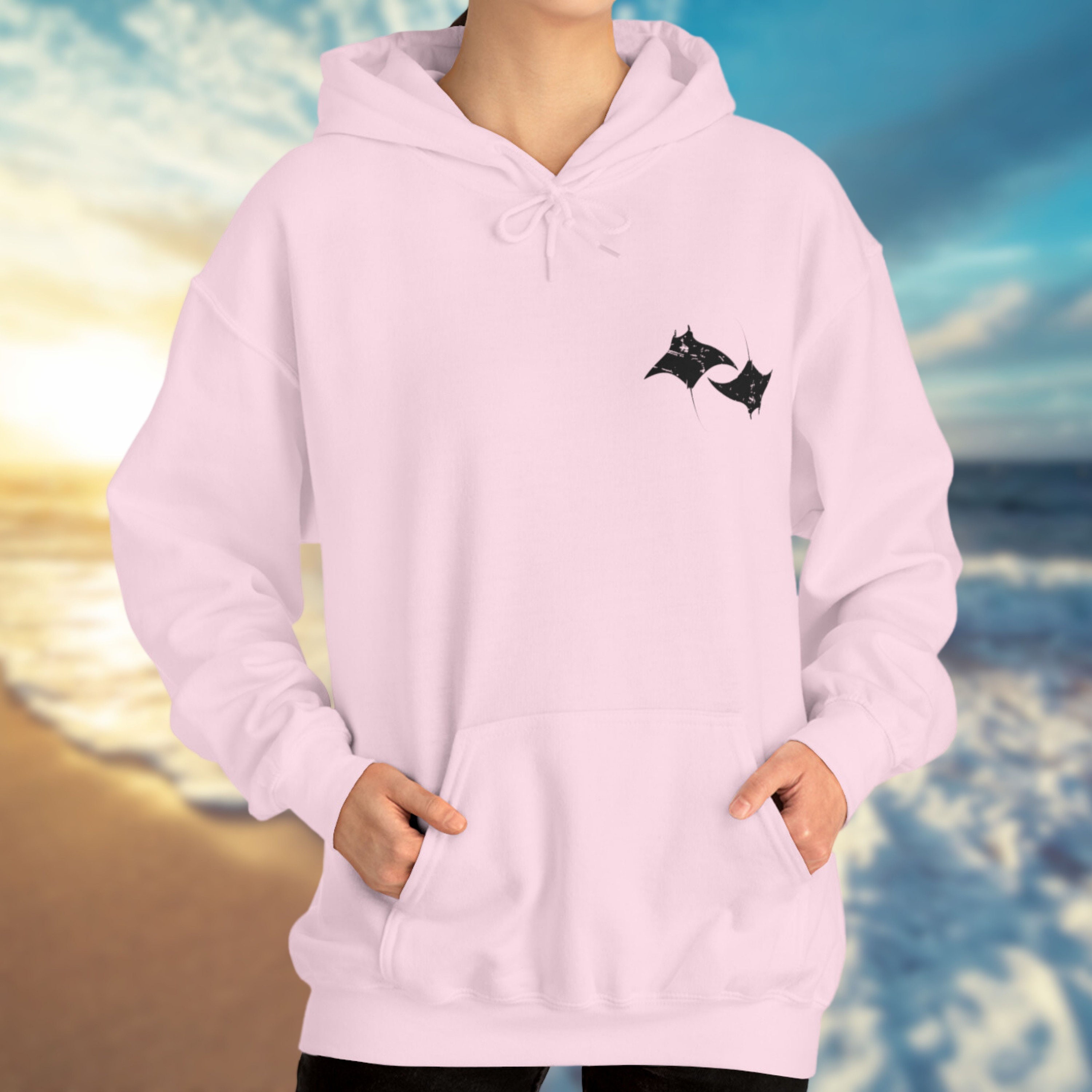 Manta Ray Preppy Hoodie Ocean Beach Hoodie, Scuba Aesthetic Hoodie ...