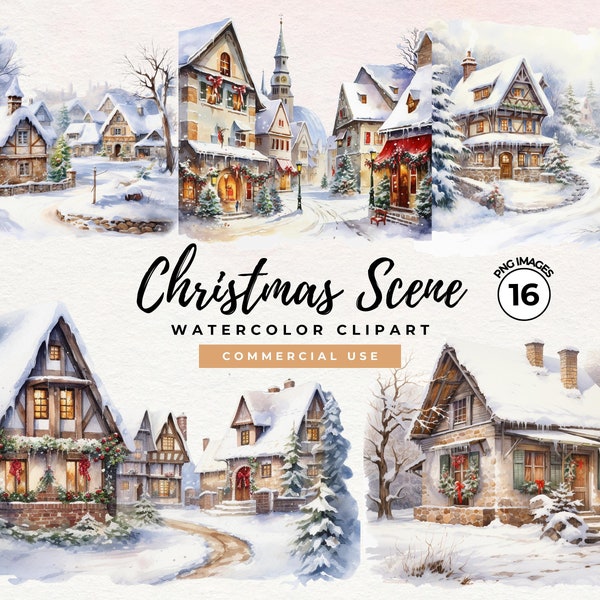 Christmas Scene - Etsy