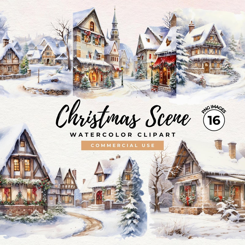 Christmas Scene - Etsy