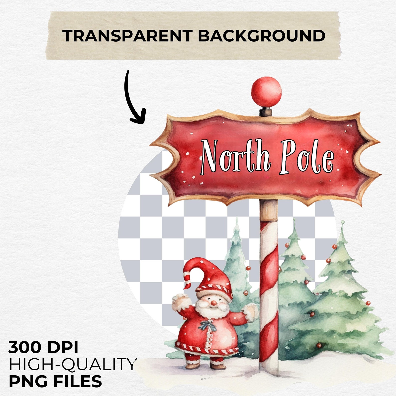 Christmas Clipart Bundle | 40 Watercolor Christmas Pngs, Winter Clipart ...