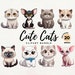 Cute Cats Clipart Bundle 20 Cats PNG Printable, Cute Cat Breeds ...