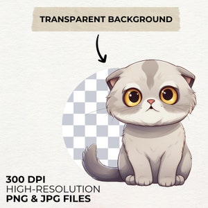 Cute Cats Clipart Bundle | 20 Cats PNG Printable, Cute Cat Breeds ...