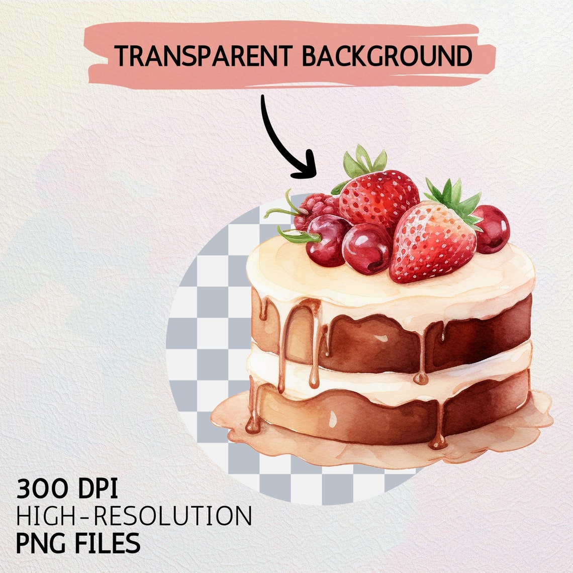 Sweet Cakes Watercolor Clipart Birthday Cake Clipart Bundle - Etsy