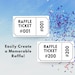 Printable Numbered Raffle Ticket Enter to Win Tickets With Numbers 1 to ...