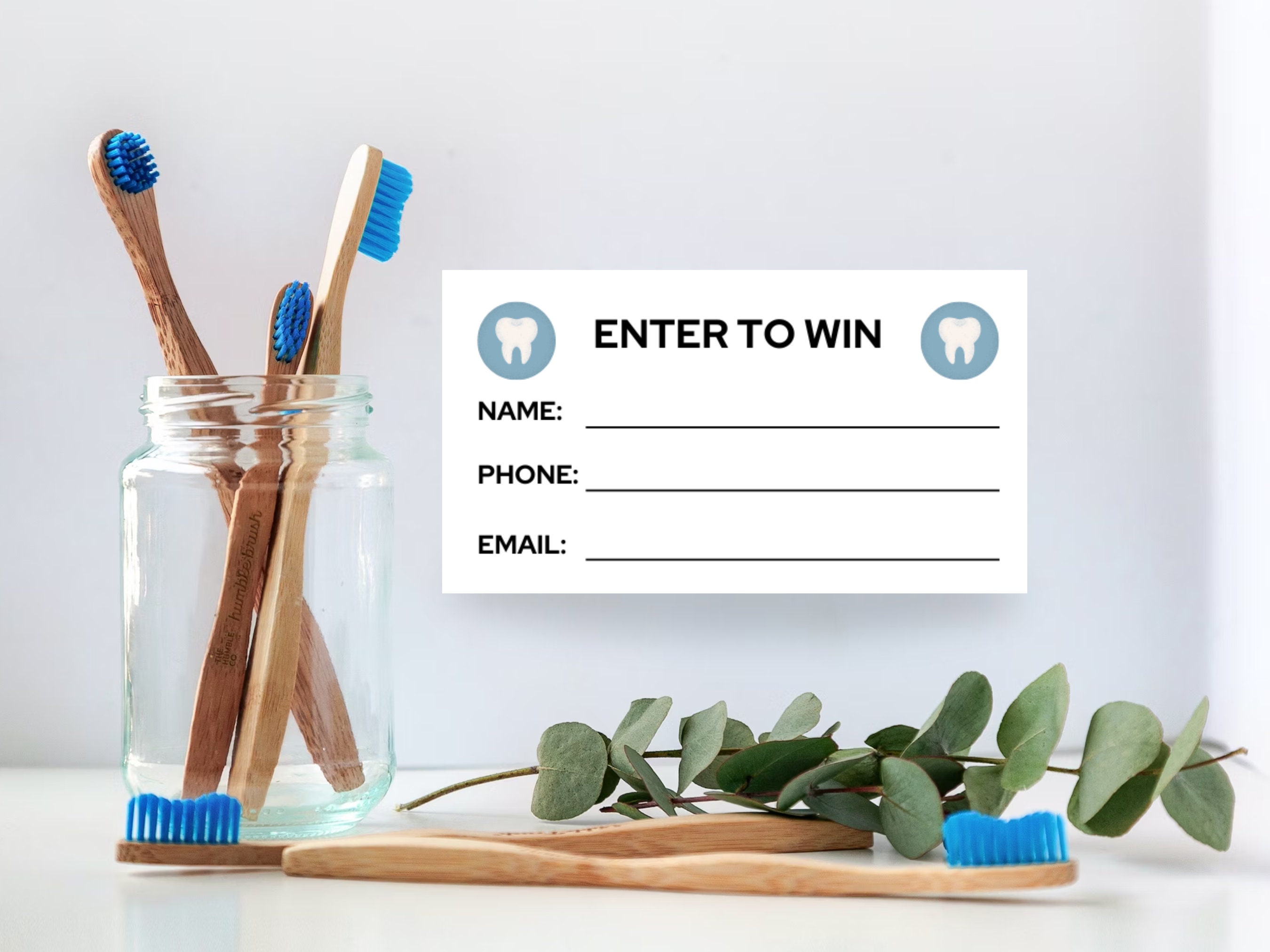 Tooth Printable Raffle Ticket Template Enter to Win Dentist Marketing ...