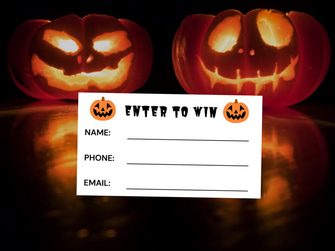 Halloween Printable Raffle Tickets Spooky Enter to Win Raffle Tickets ...