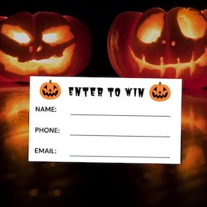 Halloween Printable Raffle Tickets Spooky Enter to Win Raffle Tickets ...