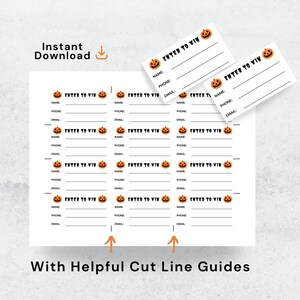 Halloween Printable Raffle Tickets Spooky Enter to Win Raffle Tickets ...