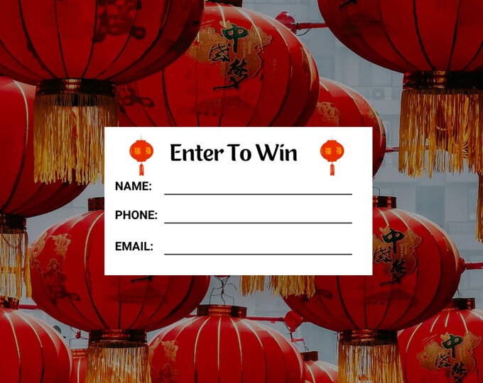 Printable Raffle Tickets, Enter to Win Tickets, Printable Enter to Win ...