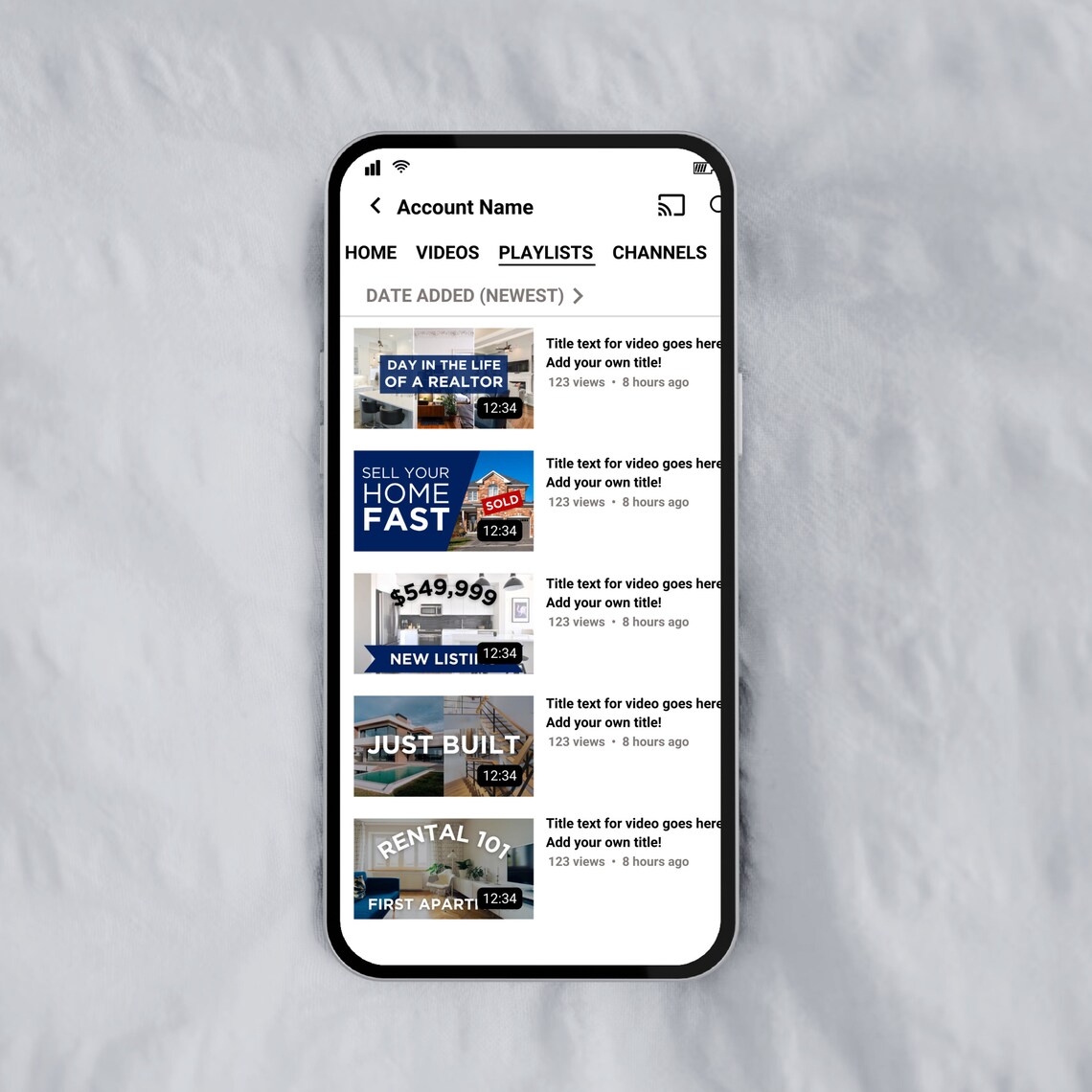 Realtor Youtube Thumbnail Template Pack Canva Editable Templates for ...