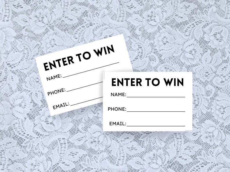 DIY Raffle Ticket Template for Canva Minimal Printable PDF Editable ...