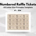 Antique Printable Numbered Raffle Ticket Vintage Style Enter to Win ...