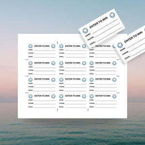 Tooth Printable Raffle Ticket Template Enter to Win Dentist Marketing ...