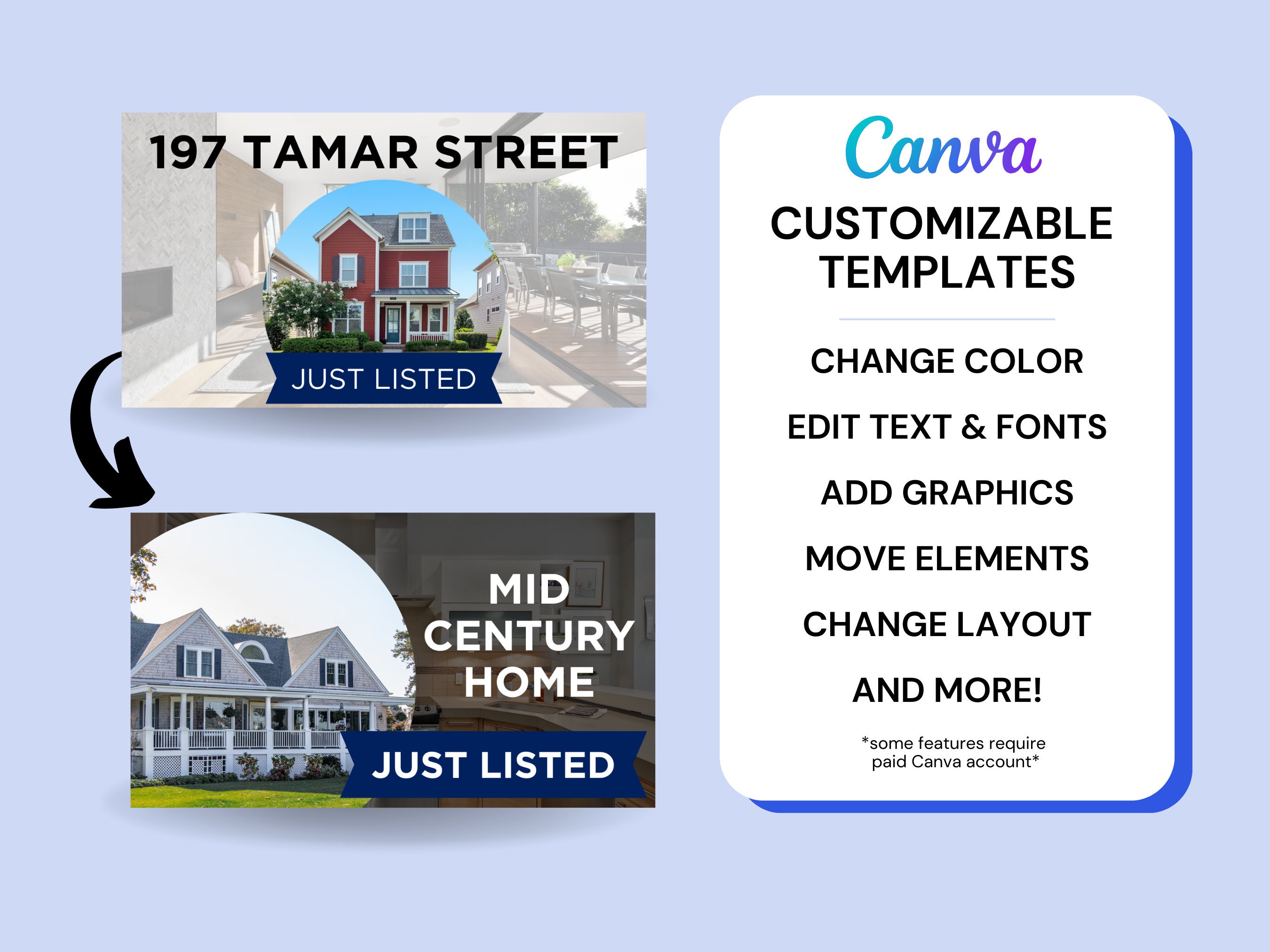 Realtor Youtube Thumbnail Template Pack Canva Editable Templates for ...