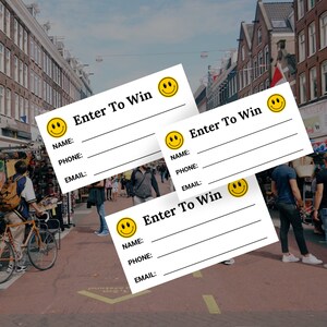 Smile Raffle Ticket Template Enter to Win Yellow Smiley Face Raffle ...