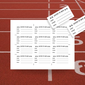Checkered Flag Printable Raffle Ticket Template Race Raffle Enter to ...