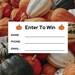 Pumpkin Printable Raffle Ticket Template Raffle Enter to Win Draw ...