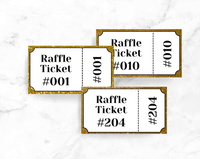 Modern Printable Raffle Ticket Template for Canva Editable Custom Draw Entry Ticket Enter to Win ...