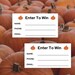 Pumpkin Printable Raffle Ticket Template Raffle Enter to Win - Etsy