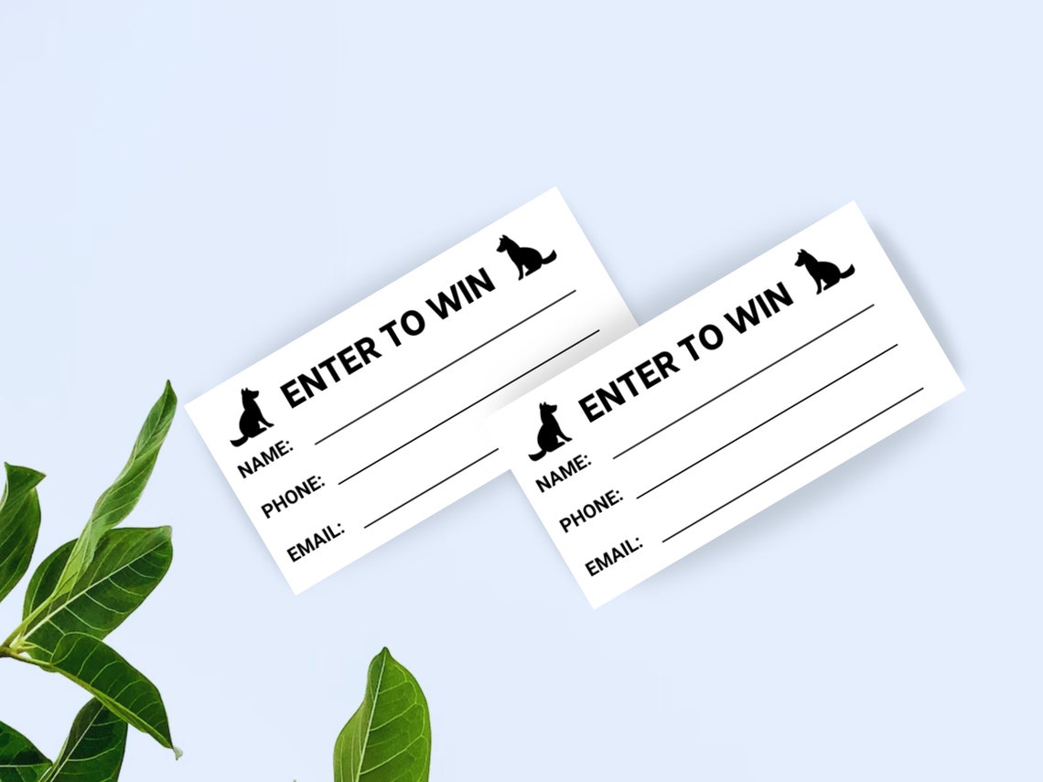 Printable Dog Raffle Ticket Template Puppy Enter to Win Draw Tickets ...