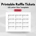 Printable Dog Raffle Ticket Template Puppy Enter to Win Draw Tickets ...