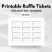 Checkered Flag Printable Raffle Ticket Template Race Raffle - Etsy
