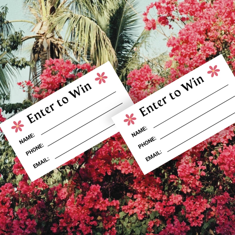 Enter to Win Signs - Etsy