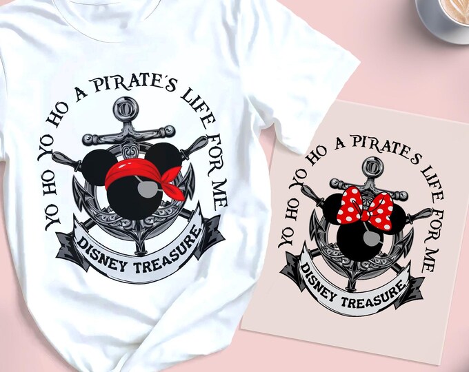 Pirates of the Caribbean Yo Ho Yo Ho A Pirates Life for Me Dtf, Custom ...