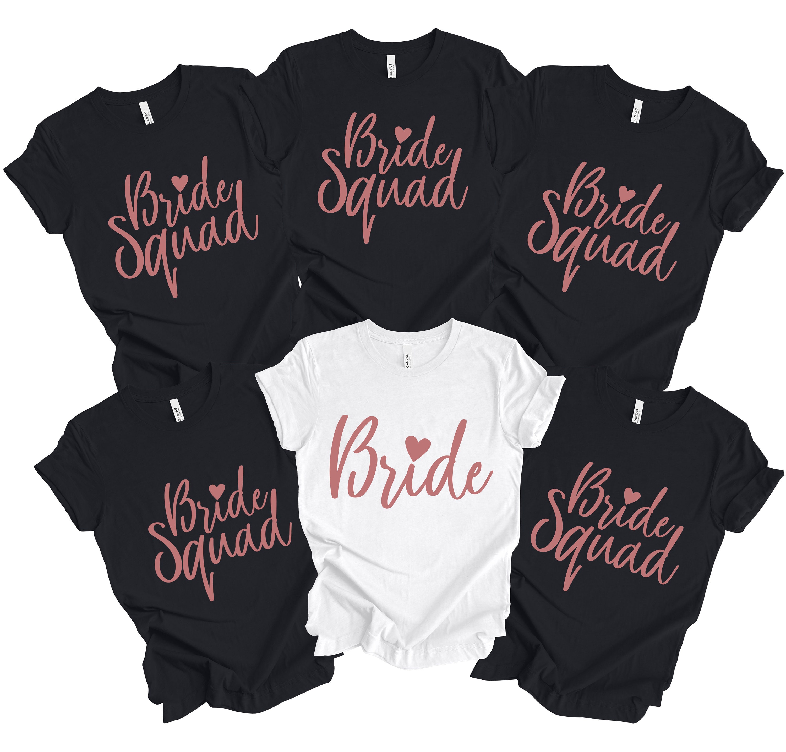 Team Bride Shirts, Bride Shirt, Bride Squad Tshirts, Hen Party T Shirts ...