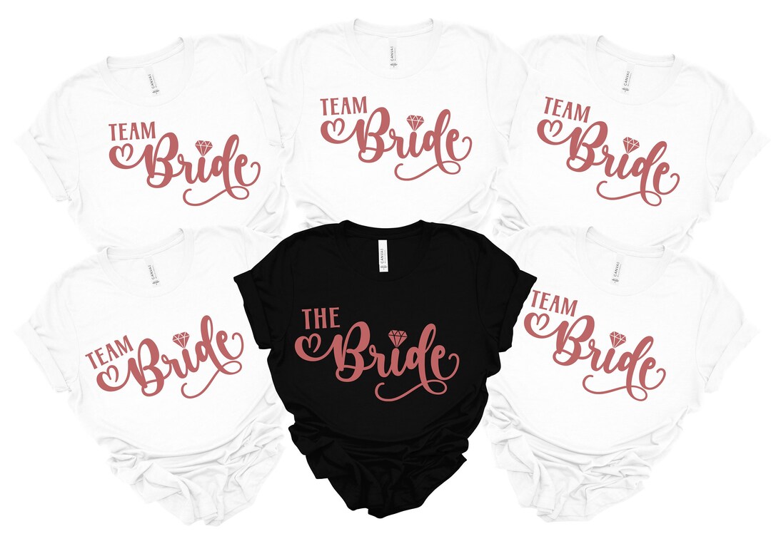 Team Bride Shirts, the Bride Shirt, Bride Squad T-shirts, Hen Party T ...