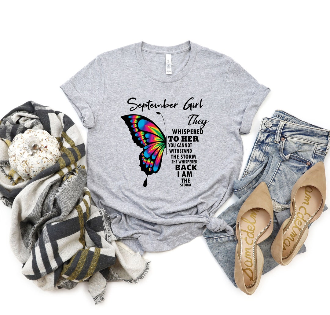 September Birthday Shirt September Girl Shirt Born in September Shirt ...