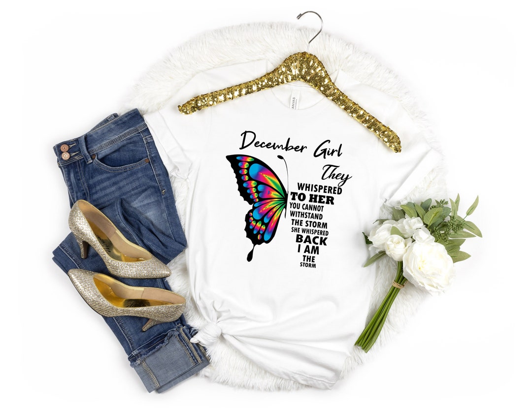 December Girl Shirt October Birthday Tee Gift for Birthday Girl October ...