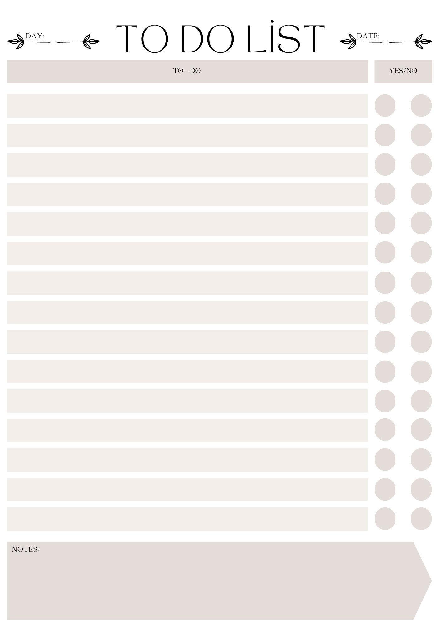 Minimalist to Do List Printable - Etsy