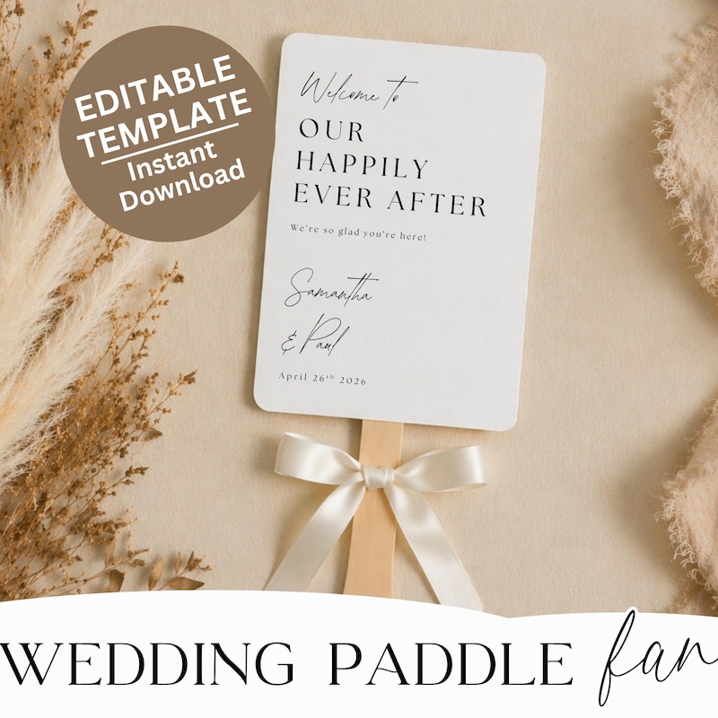 Simple Wedding Fan Design - Etsy