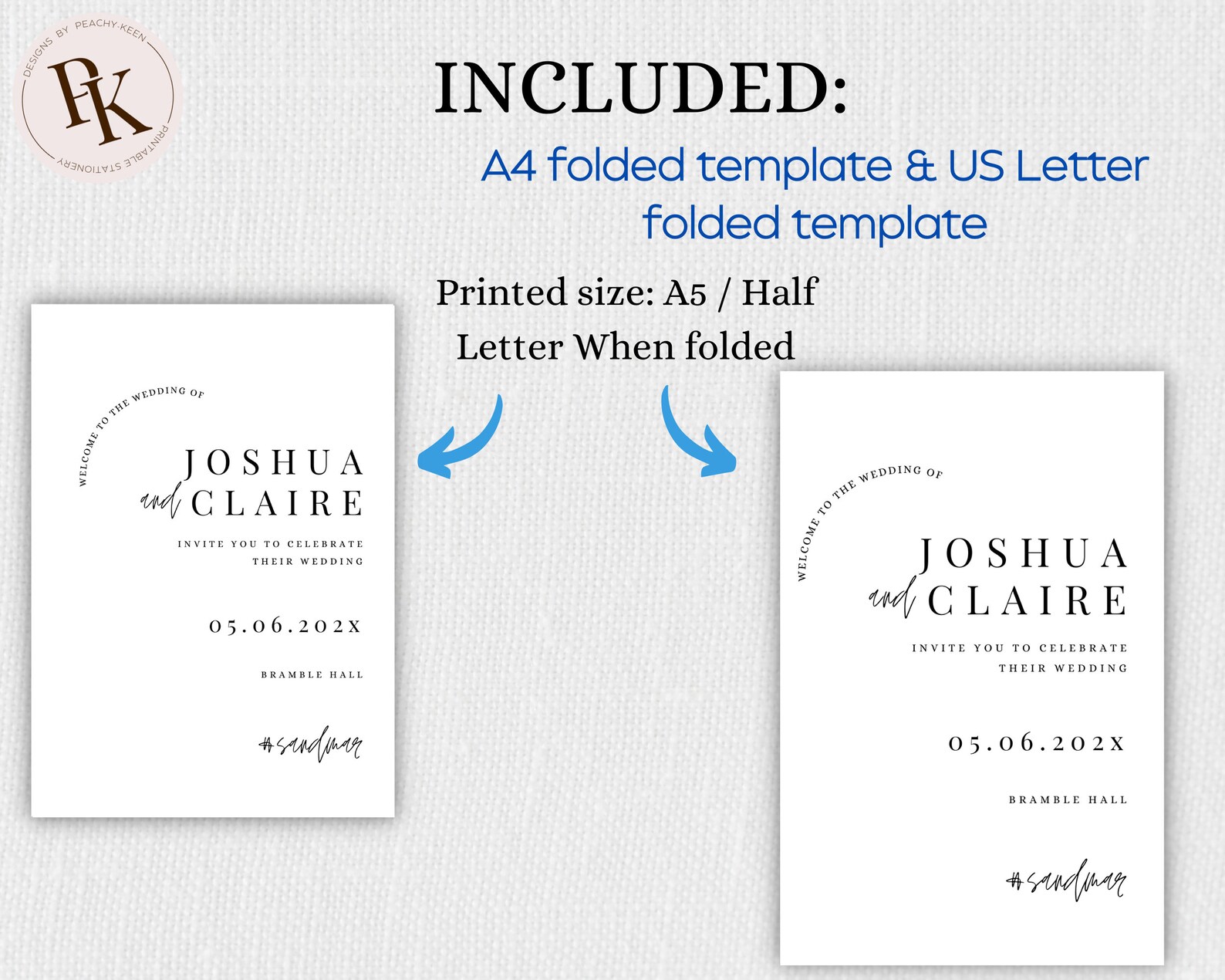 Printable Wedding Program Church Wedding Program Template - Etsy