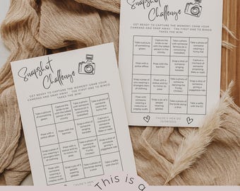 Selfie Challenge Hen Party Game Selfie Bingo Game for Hen Do Challenge ...
