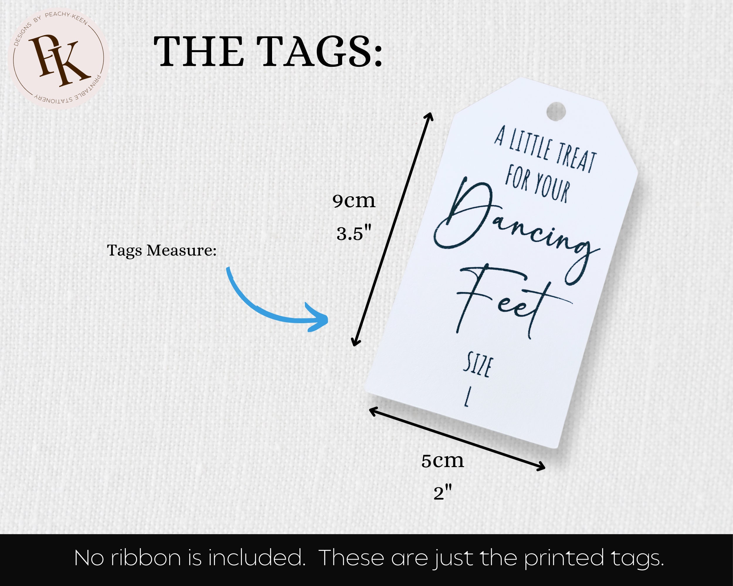 Wedding Flip Flop Tag Treat for Your Dancing Feet Thong Tag for ...