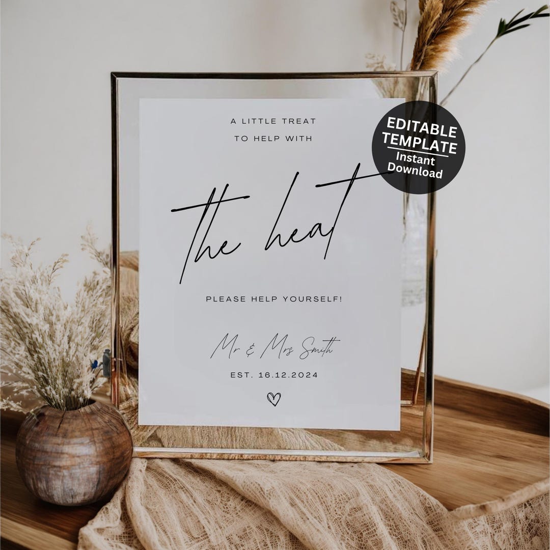 Wedding Fan Sign Editable Template Wedding Sign for Destination Wedding ...