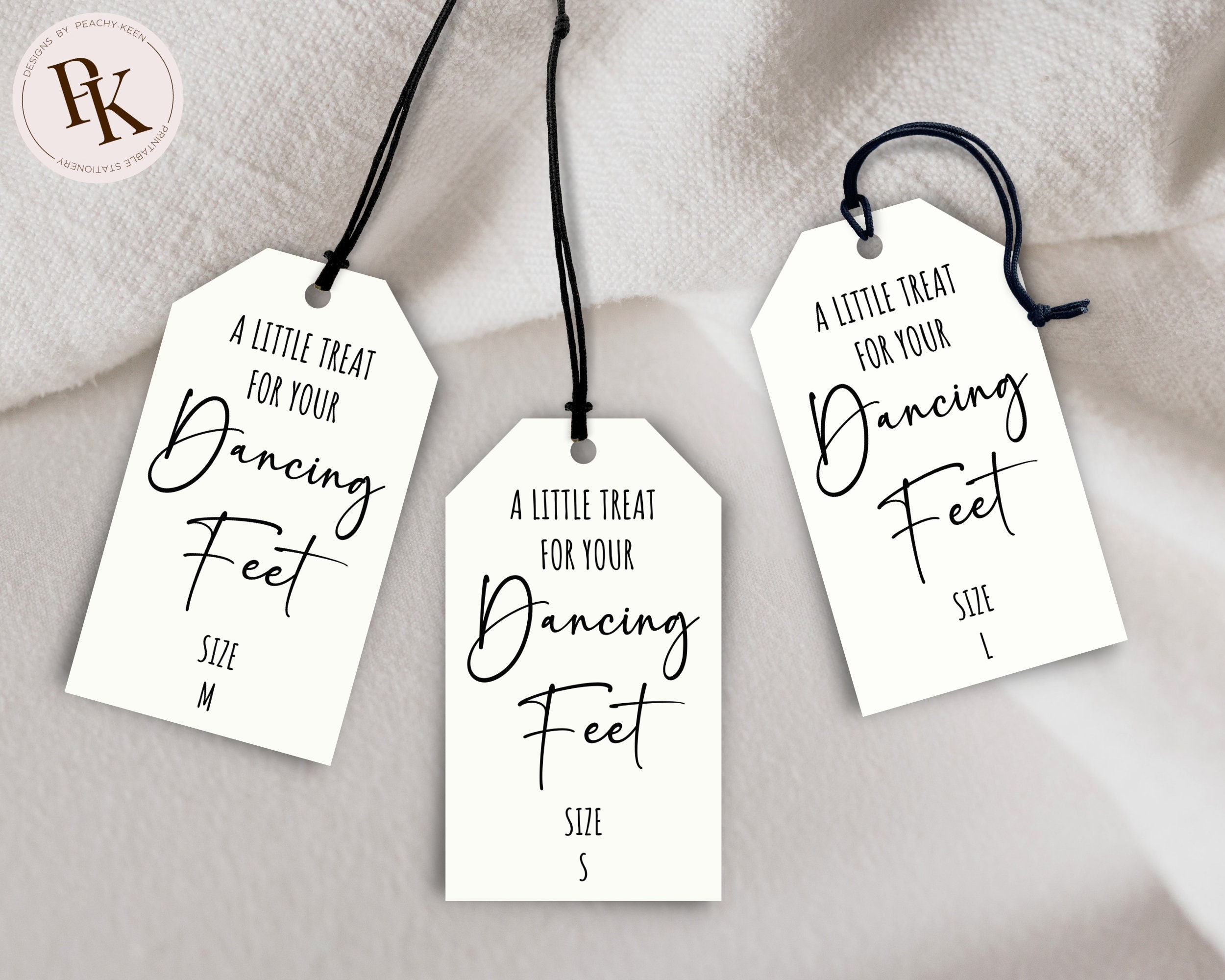 Wedding Flip Flop Tags Printable Treat for Your Dancing Feet Thong Tags ...