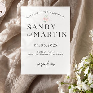 Printable Church Program for Wedding Day Folded Order of Service ...