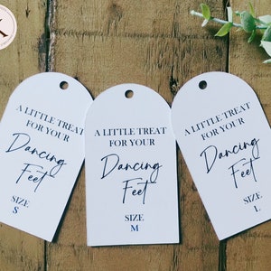 Flip Flop Tags for Minimalist Wedding Flip Flop Tag for Wedding Favour ...