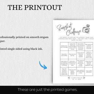 Selfie Challenge Hen Party Game Selfie Bingo Game for Hen Do Challenge ...