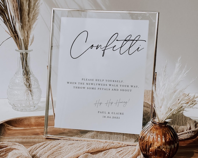 Confetti Sign - Etsy