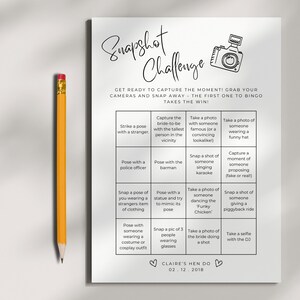 Hen Party Game Printable Game for Hen Night Game for Hen Do Challenge ...