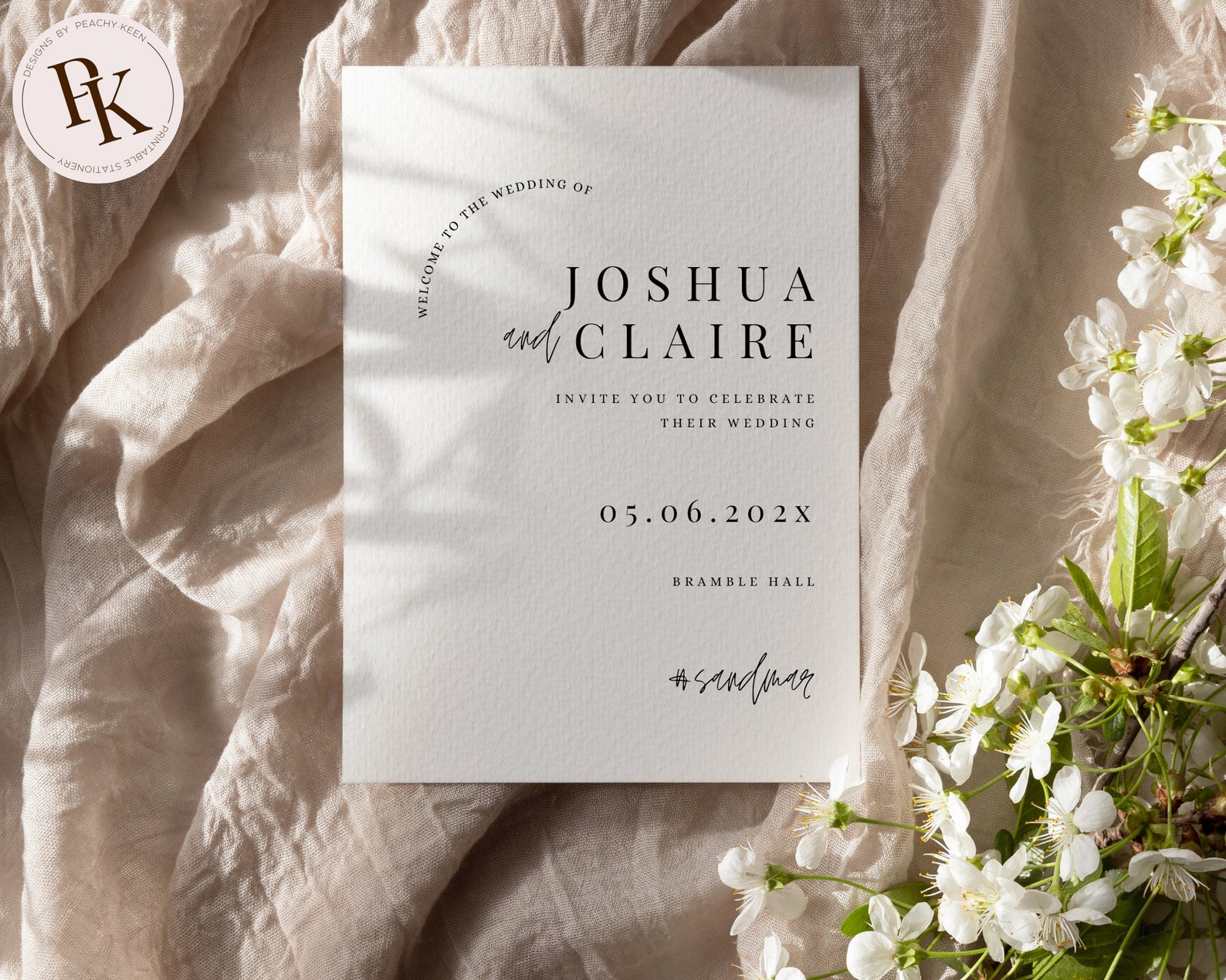 Printable Wedding Program Church Wedding Program Template - Etsy