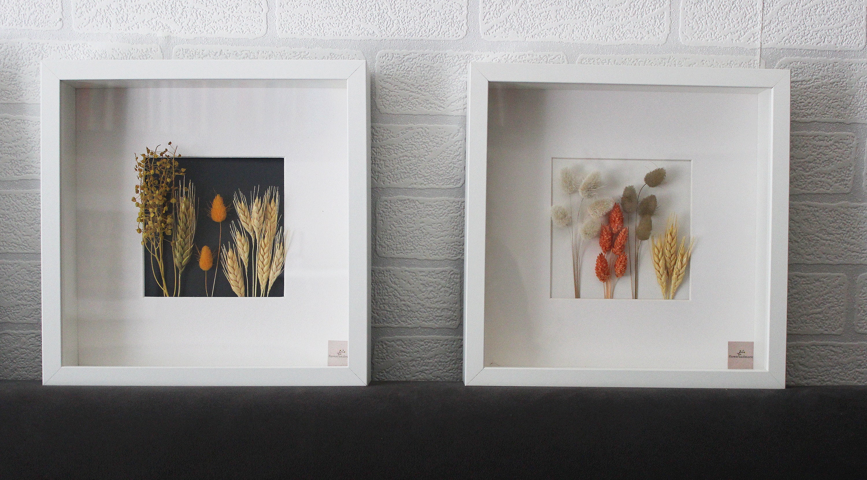 Dried Flower Frame Set Art for Decoration Pressed Flowers Arrangement ...